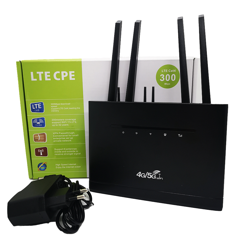 Modified Unlimited 4G LTE Modem V12 MOD Router WiFi Data 4 Antenna Like Huawei B310 B315 RS980