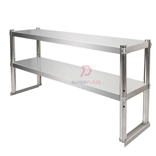 L180xW30xH60cm 2 Layers Heavy Duty Kitchen Overshelf Working Table ...