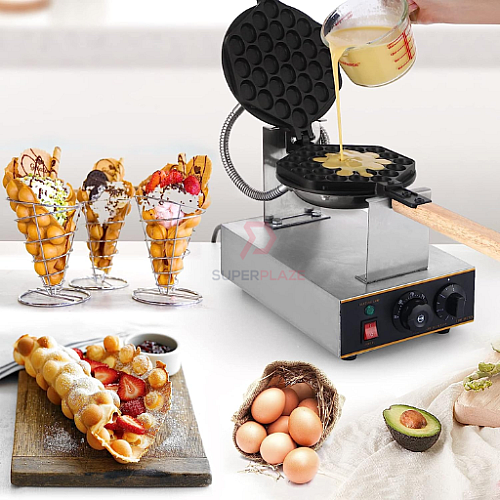 Commercial Electric Bubble Egg Waffle Baker Machine Eggettes Waffle Maker