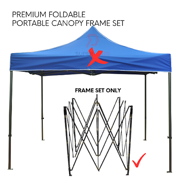 Frame Set Only 10x10 Feet Premium Quality Foldable Canopy Tent Gazebo ...