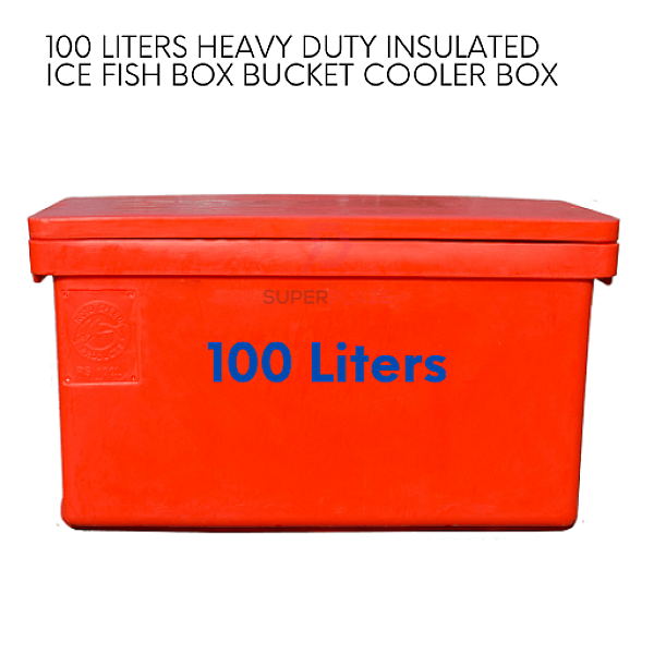 100 Liters Heavy Duty Insulated Ice Box Fish Ice Bucket Cooler Box Cold ...