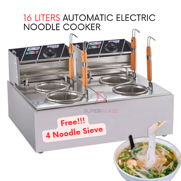 16 Liters Automatic Electric Noodle Cooker Ramen Oden Multi Purpose Boiler Stove