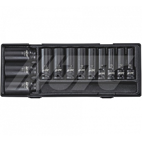 Jtc-K4122 12Pcs 12Pt Half Inch Dr. Deep Impact Socket Set