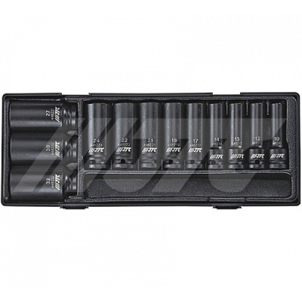 Jtc-K4122 12Pcs 12Pt Half Inch Dr. Deep Impact Socket Set